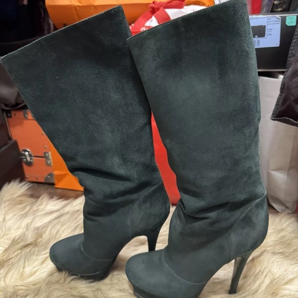 Yves Saint Laurent | Shoes | Yves Saont Laurent Ysl Green Leather ...